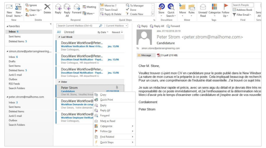 Intégrer DocuWare à votre messagerie Outlook - GD Expert